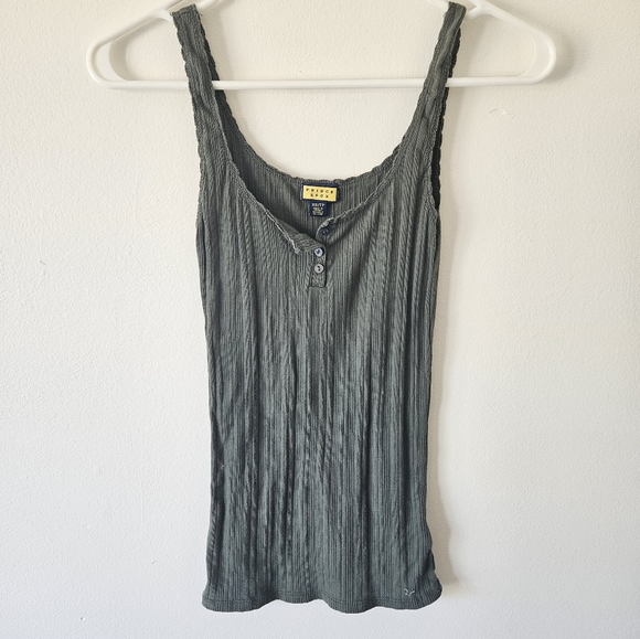 Prince & Fox | Tops | Prince And Fox Green Ribbed Tank | Poshmark